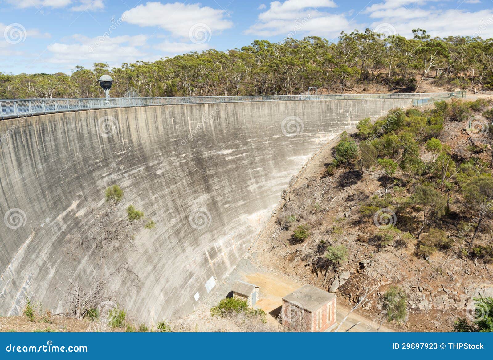 Dam Wall stock image. Image of travel, australian, view - 29897923