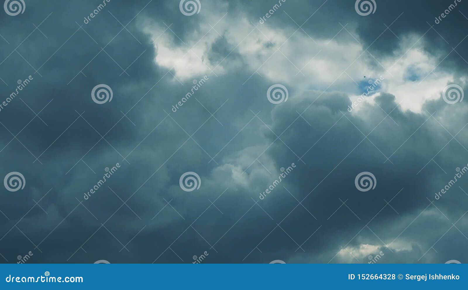 Huge Dark Thunderclouds. the Beginning of the Rain. Stock Footage ...