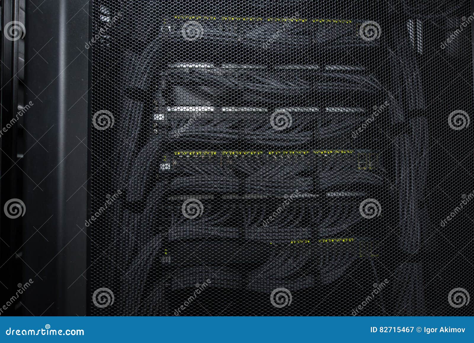 The Huge Data Center Server Room Cloud Services Stock Image ...