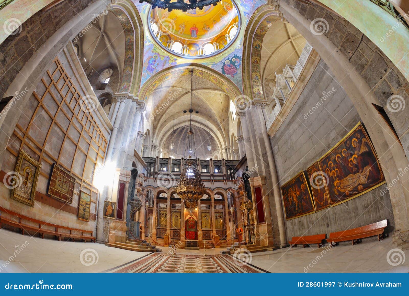 Huge Decorated Hall in Front of the Edicule Stock Image - Image of ...