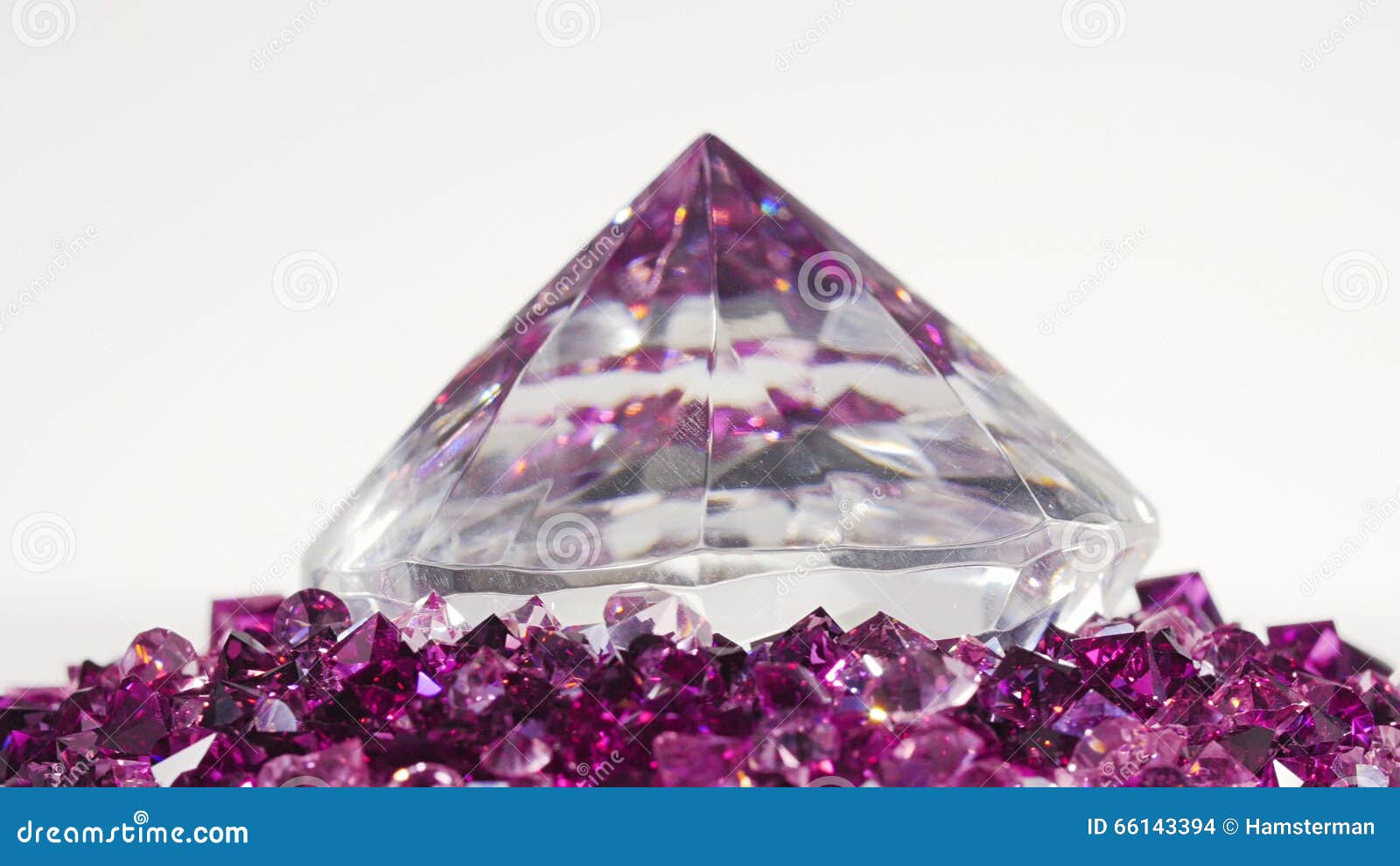 Huge Diamond with Many Small Gems Stones Rotating, Loop Ready Stock ...