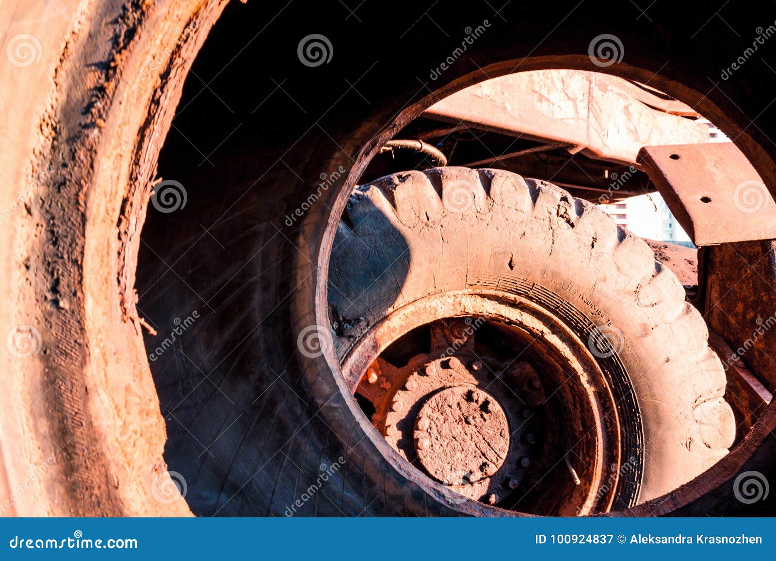 Huge Dirty Car Wheels Kind of Inside Stock Image - Image of dirty ...