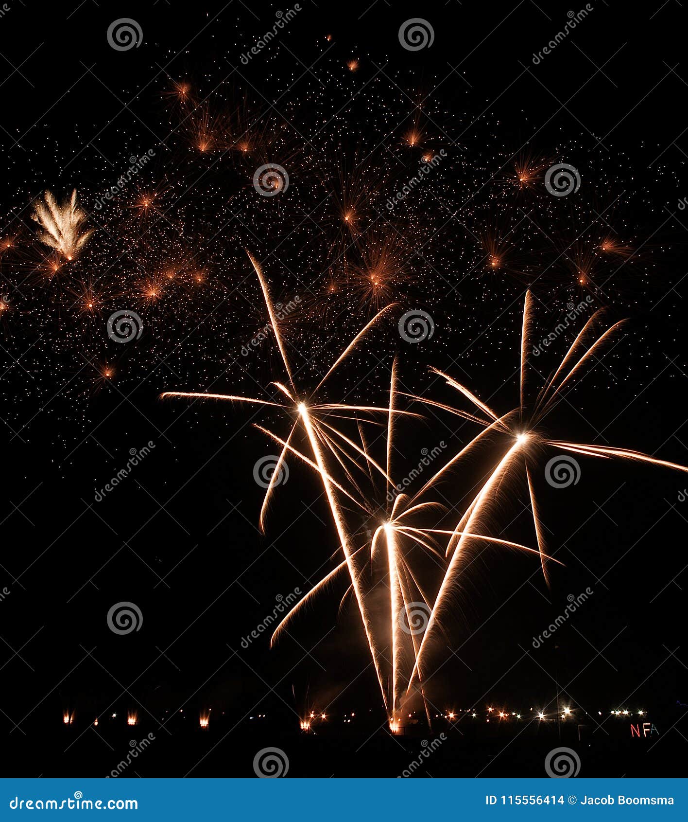 A Huge Display of Fireworks at the Sioux Falls Fairgrounds during a ...