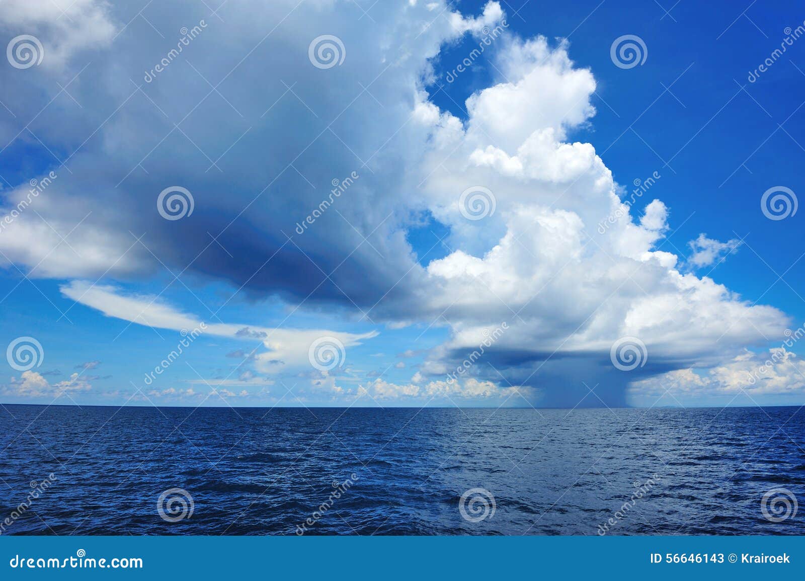 Huge Distant Cloud with Rain Stock Image - Image of storm, water: 56646143