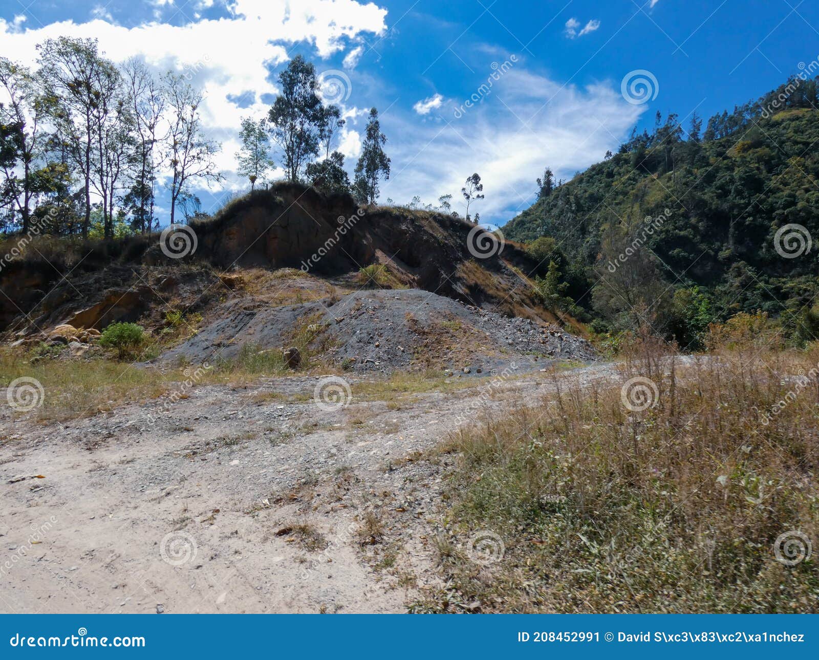 Pile of Dust by the Highway Stock Image - Image of cliff, geology ...