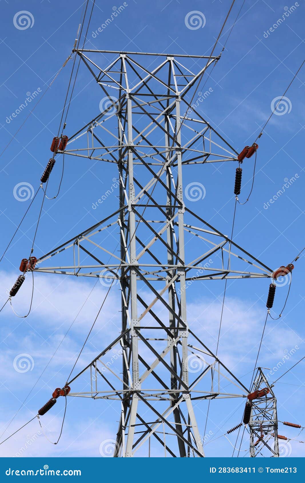 A Huge Electrical Relay Tower Stock Image - Image of electrical, huge ...