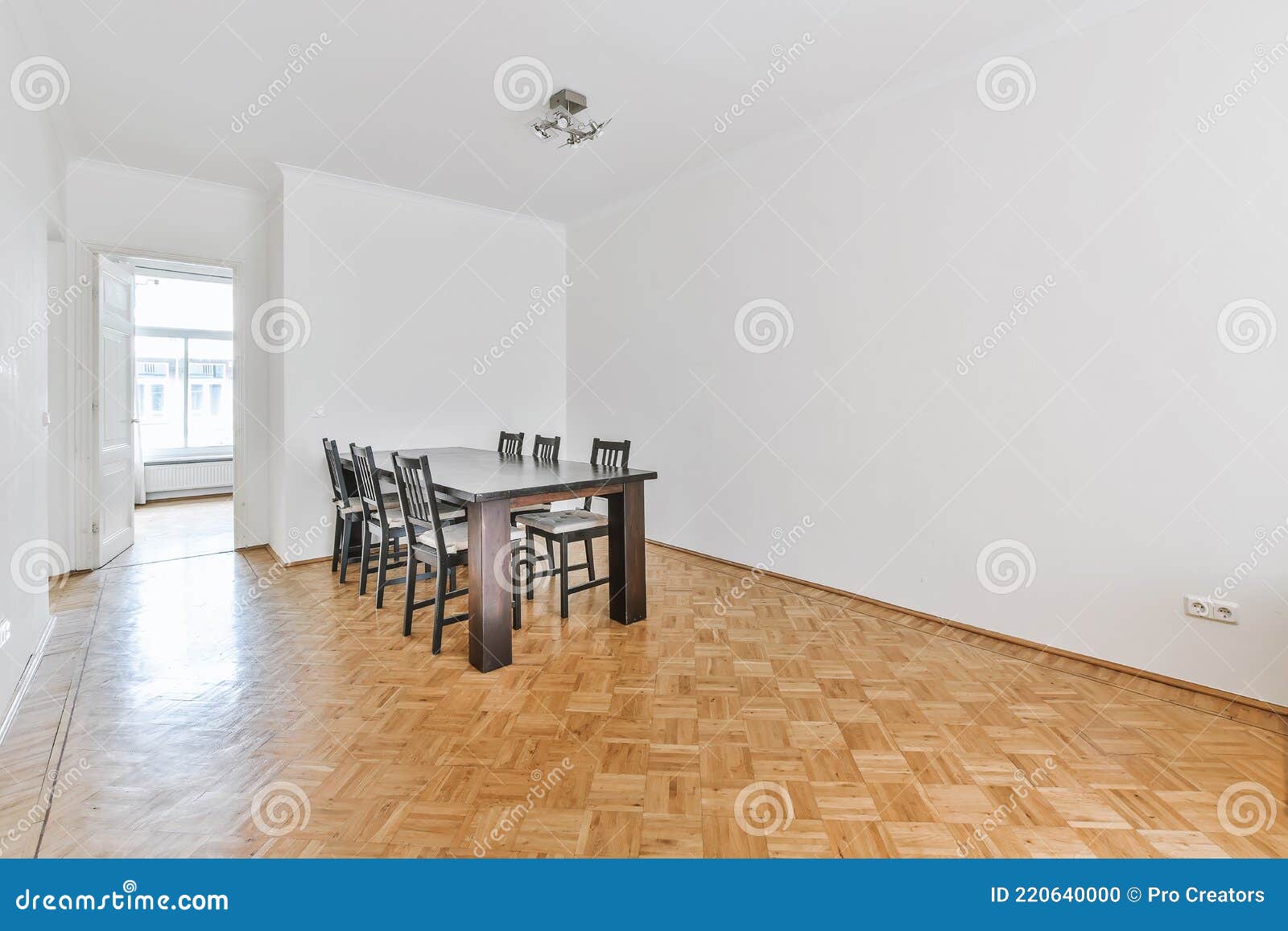 Huge empty room stock photo. Image of modern, luxury - 220640000