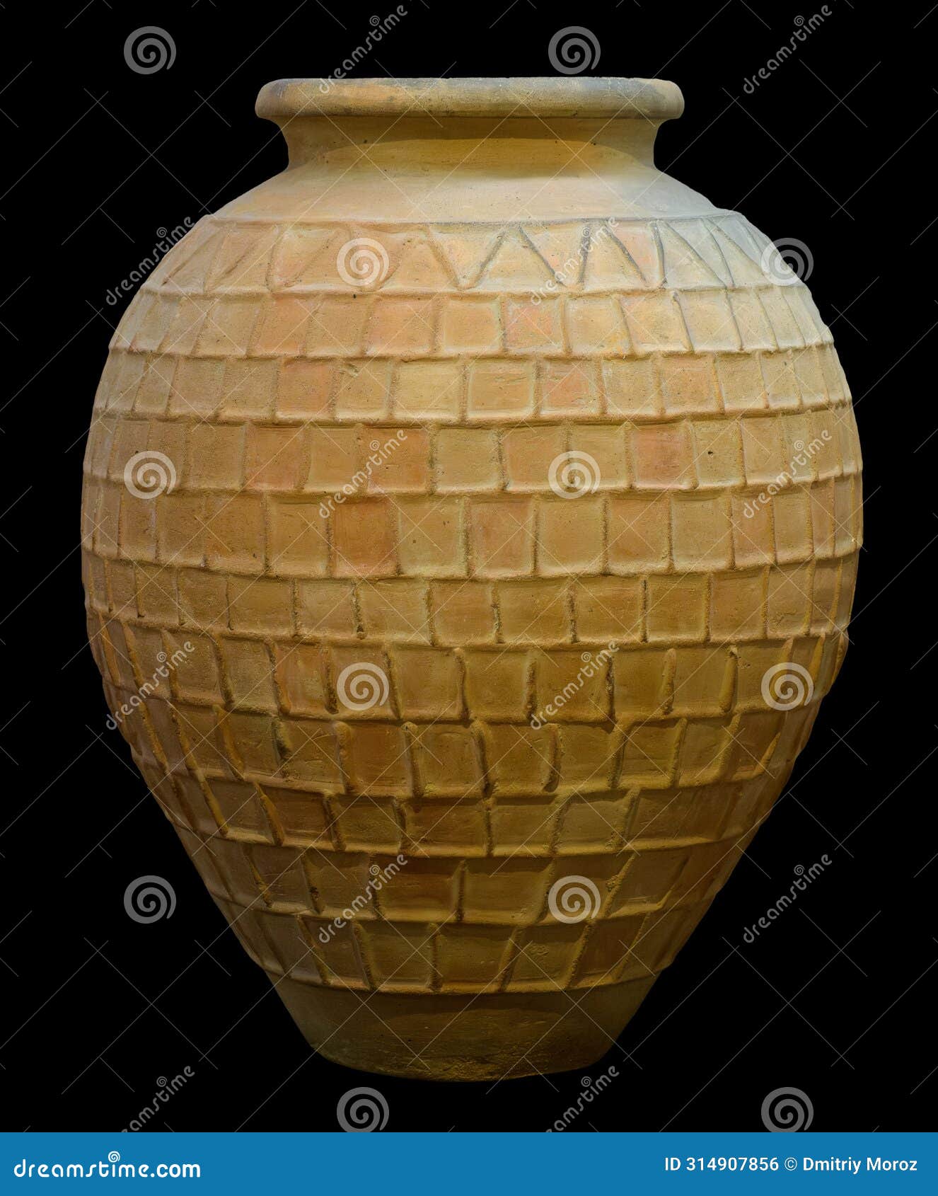 Big Antique Pithos In The Minoan Palace In Malia, Crete Royalty-Free ...