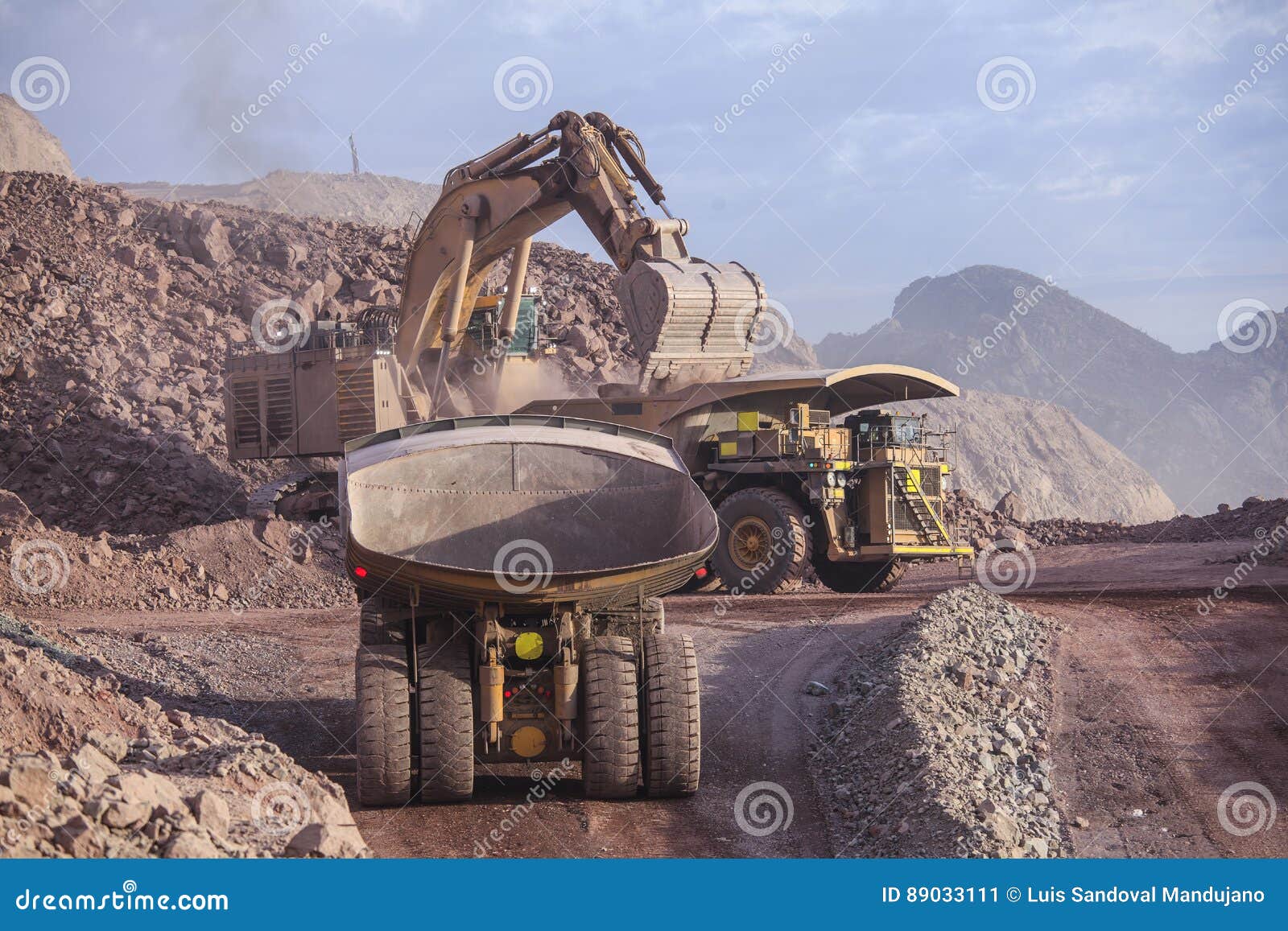 Huge Excavator. Mining stock image. Image of equipment - 89033111