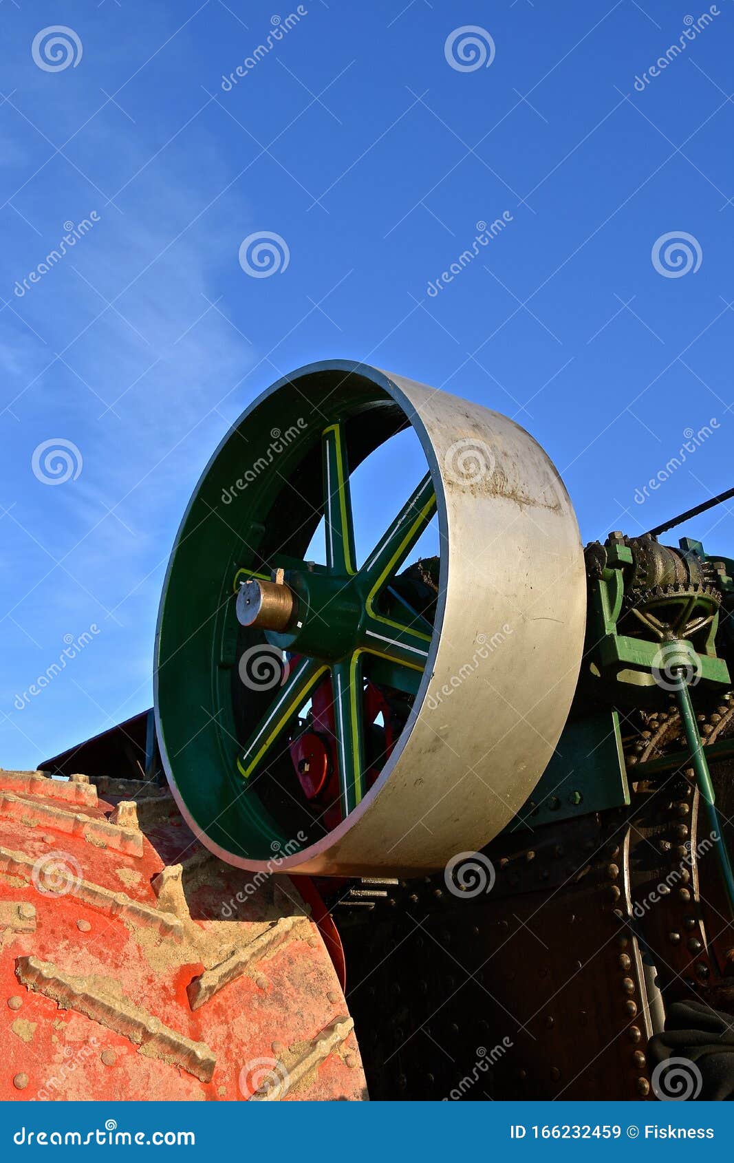 Huge Flywheel of a Steam Engine Stock Image - Image of yesterday, large ...