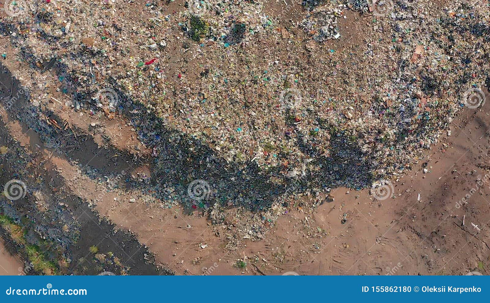 The Huge Garbage Dump, the Ecological Disaster of Our Planet. Stock ...