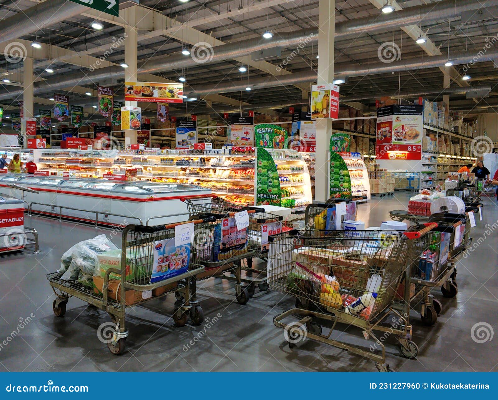 Huge Grocery Mega-market. Huge Selection of Products Editorial Image ...