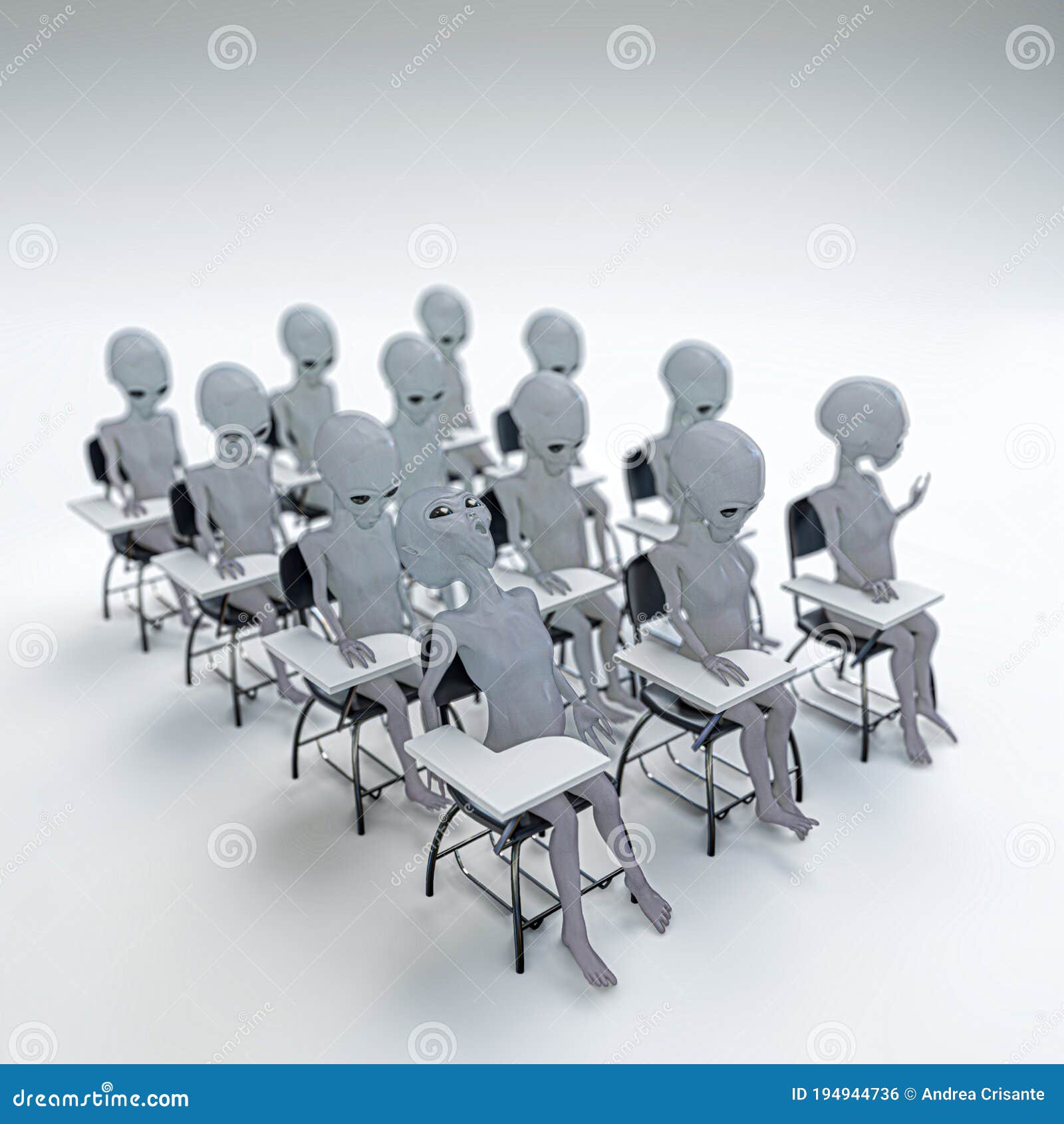 Group Aliens Different Freaks Frame Poster Or Card Vector Illustration ...