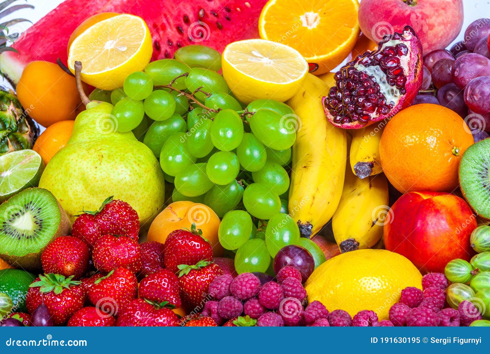 Huge group of fresh fruits stock image. Image of fruit - 191630195