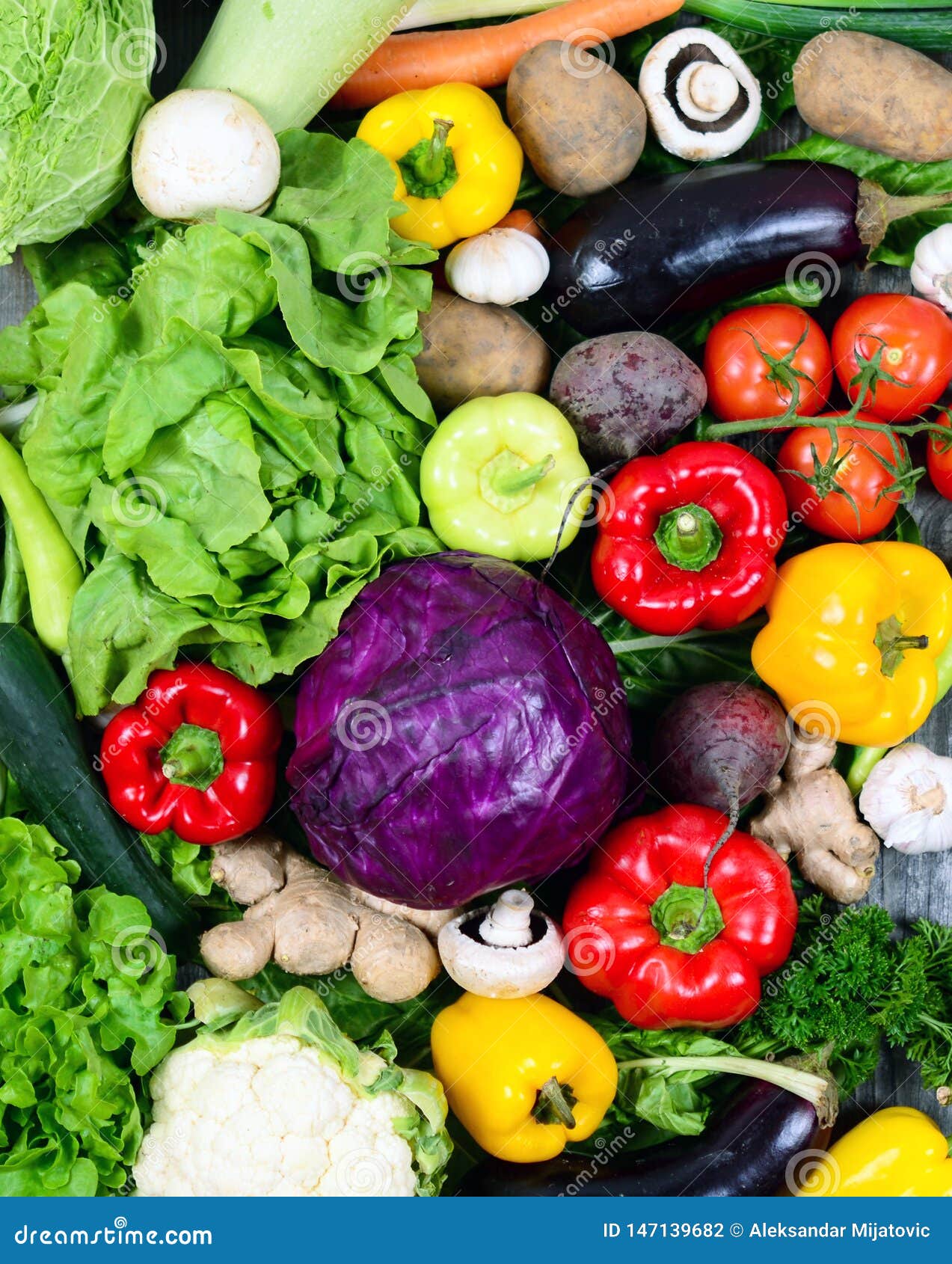 Huge Group of Fresh Vegetables - High Quality Studio Shot Stock Photo ...