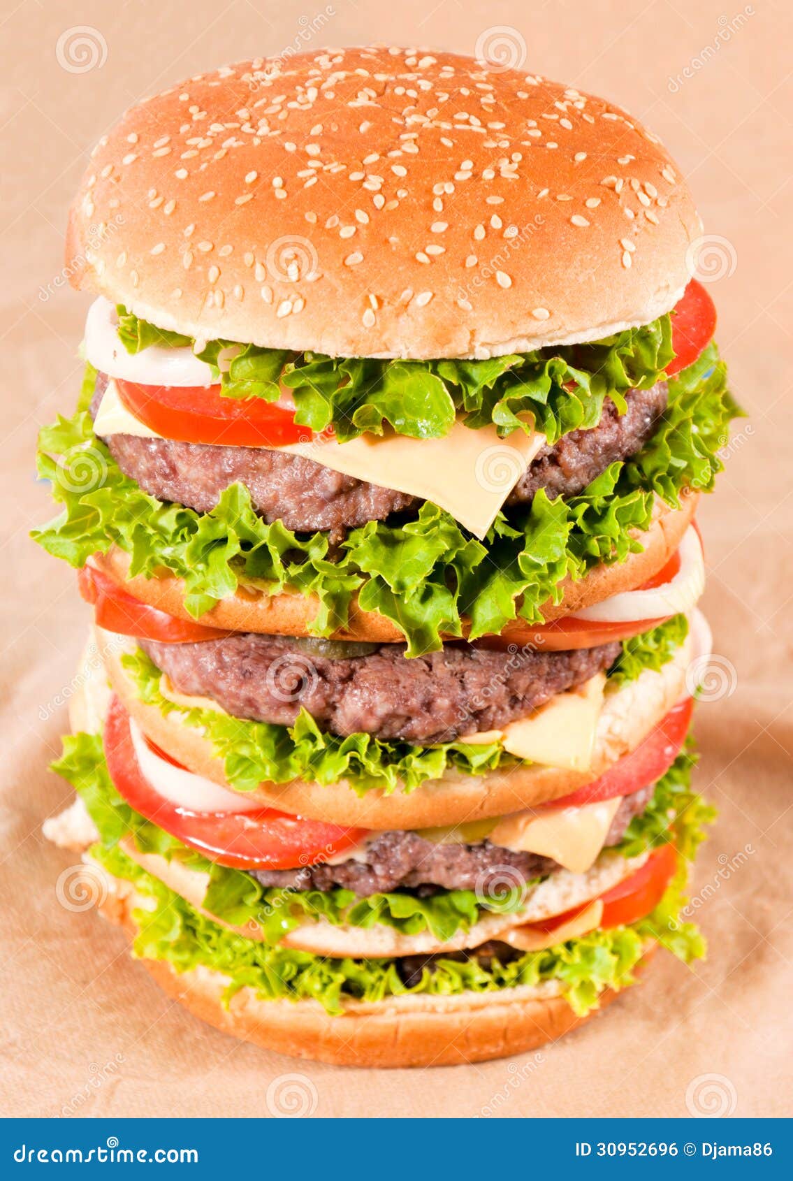 Huge hamburger stock photo. Image of huge, international - 30952696
