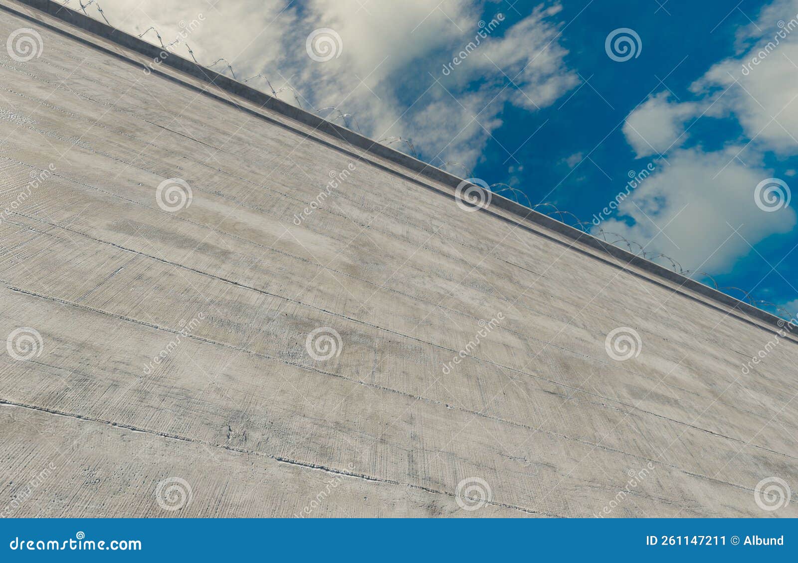Deterrent Boundary Barbed Wire Guards The Confines Of Restricted ...