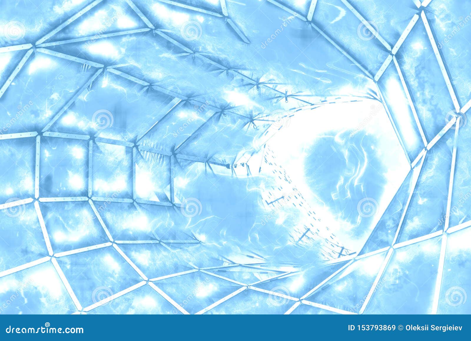 Huge Hole with a Bright Light Stock Image - Image of light, concept ...