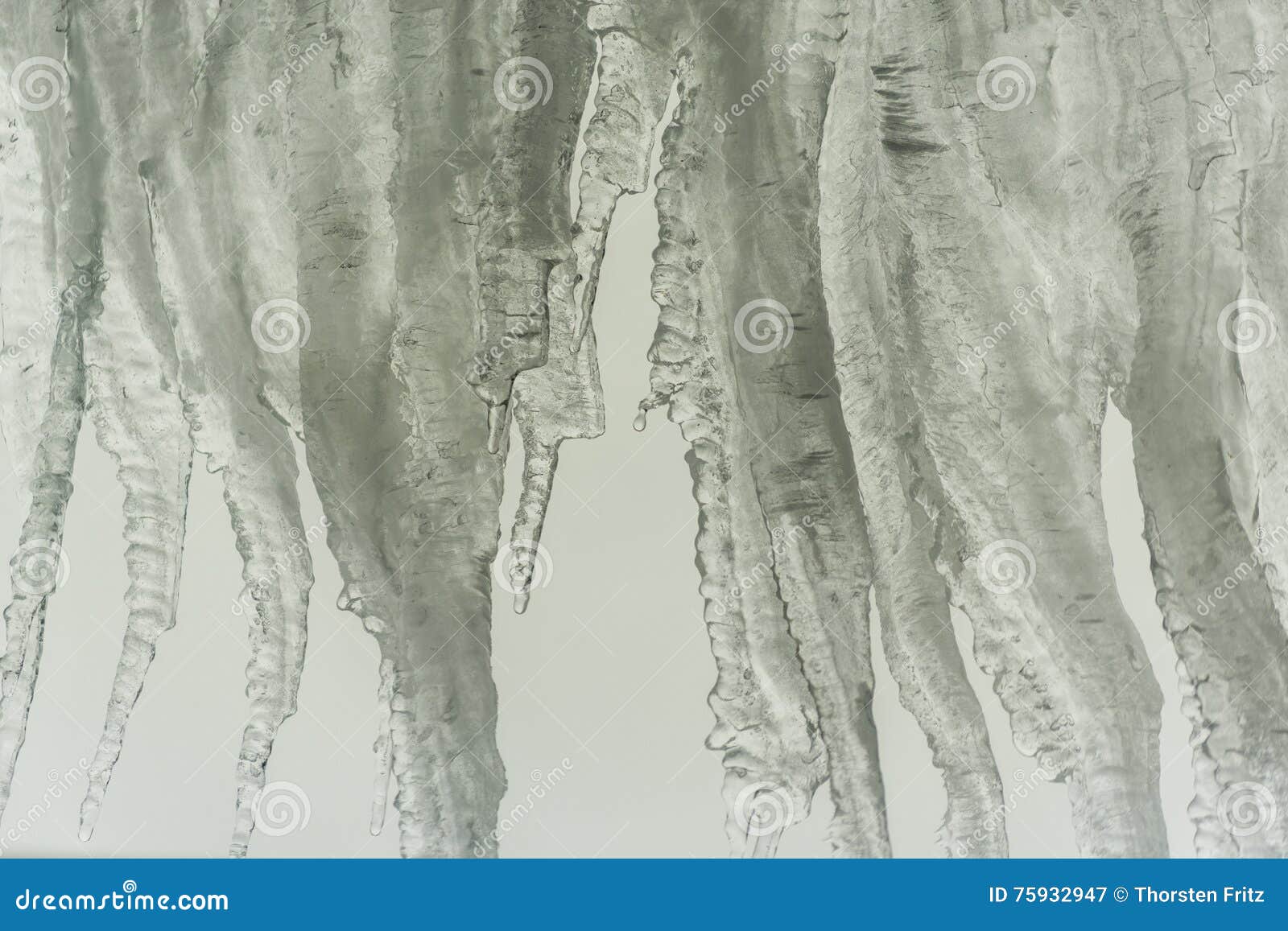 Huge icicles stock image. Image of crooked, thick, bent - 75932947
