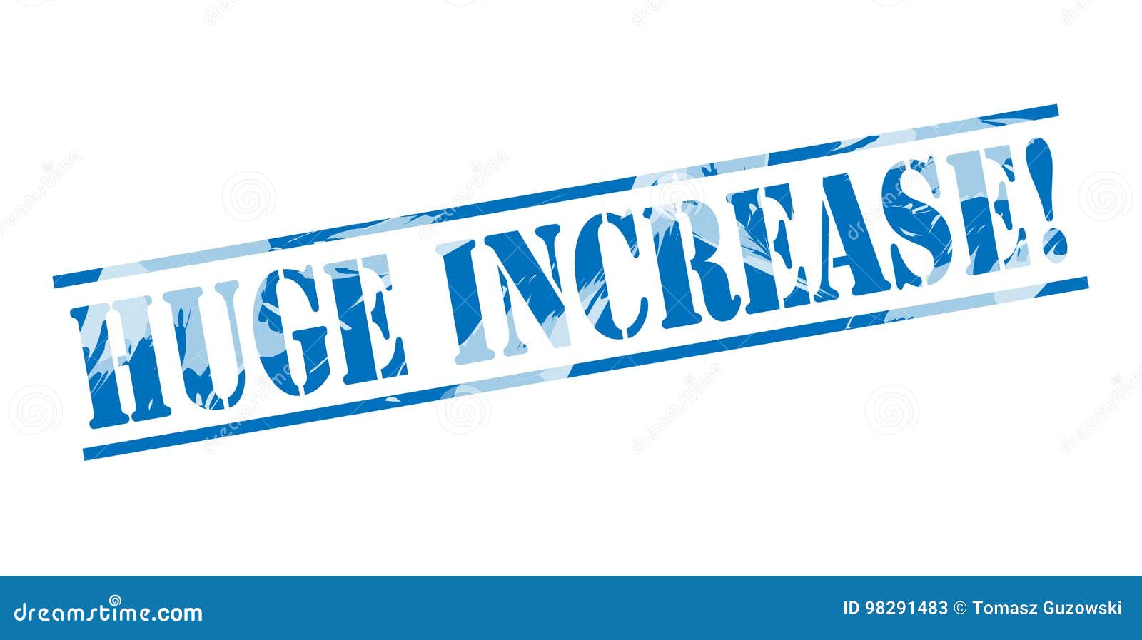 Huge Increase Rubber Stamp Cartoon Vector | CartoonDealer.com #89081223