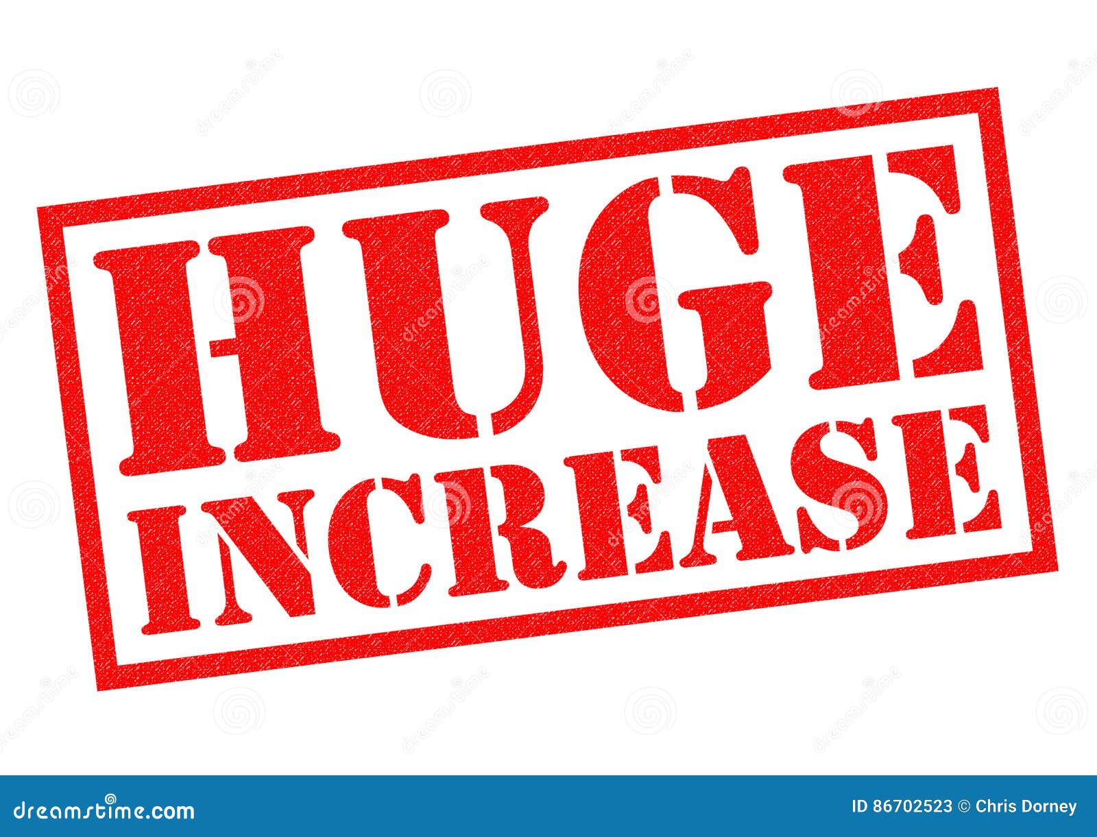 Huge Increase Rubber Stamp Cartoon Vector | CartoonDealer.com #89080805