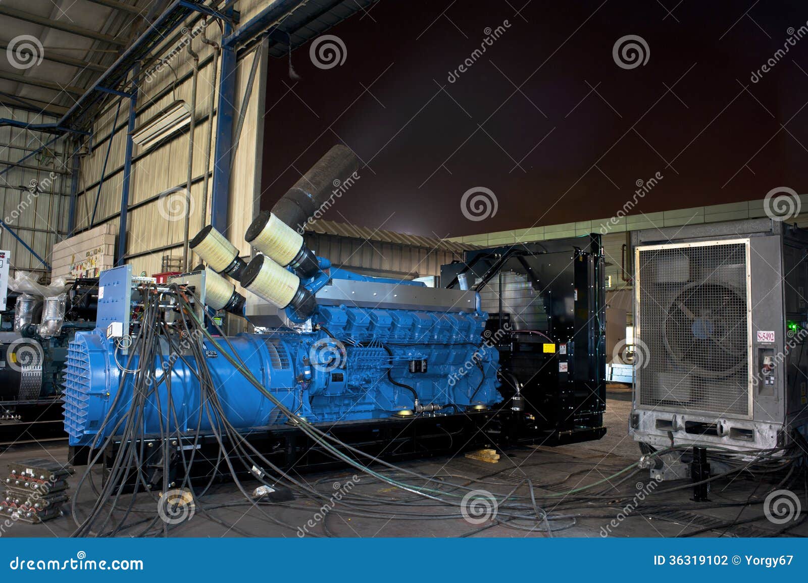 Huge Industrial Generator editorial photography. Image of power - 36319102