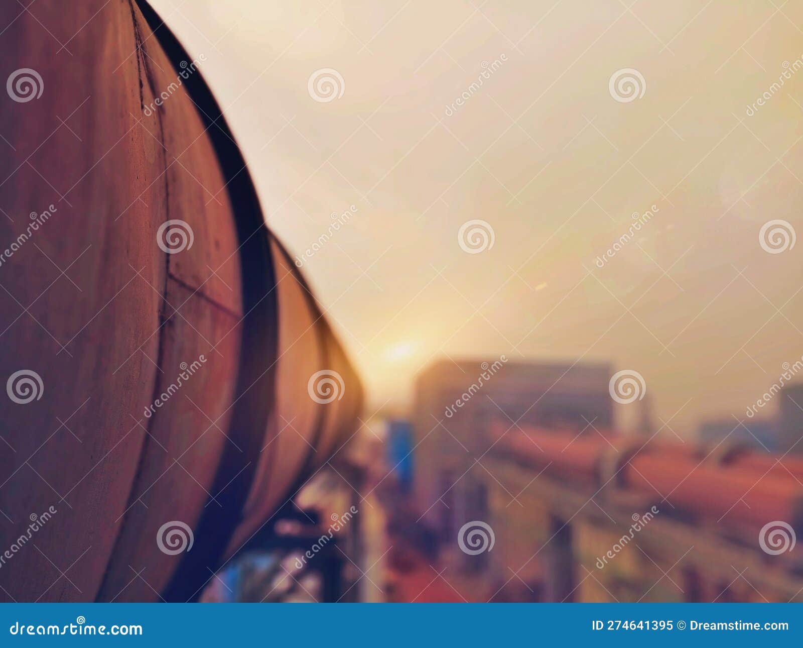 Huge Iron Pipes To Convey Ore To Smelting Stock Image - Image of pipes ...