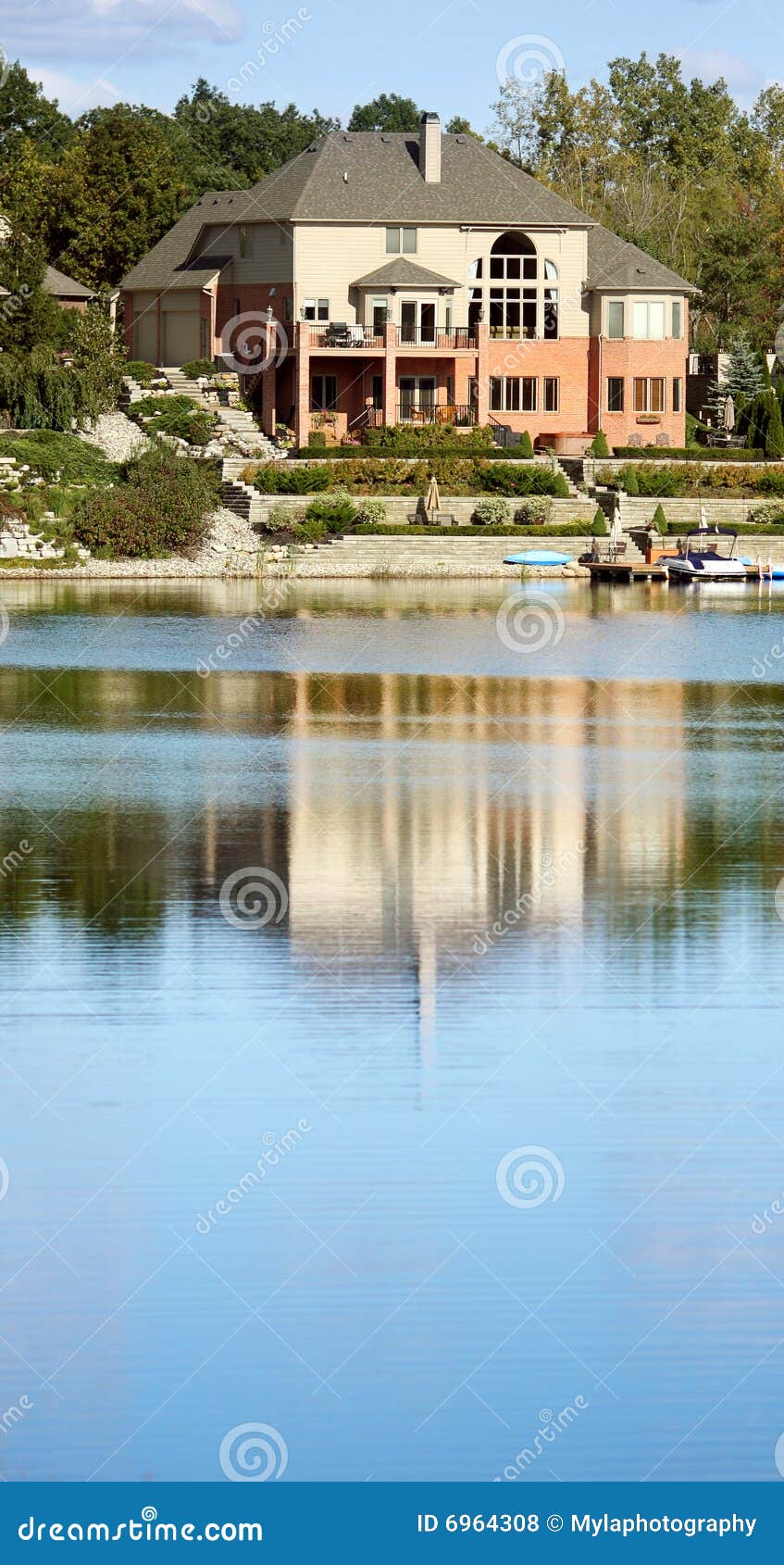 Huge lake house stock photo. Image of estate, concept - 6964308
