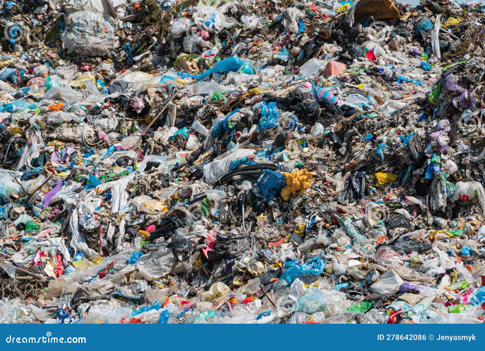 A Huge Landfill For Waste Disposal. Accumulation Of Garbage In Landfill ...