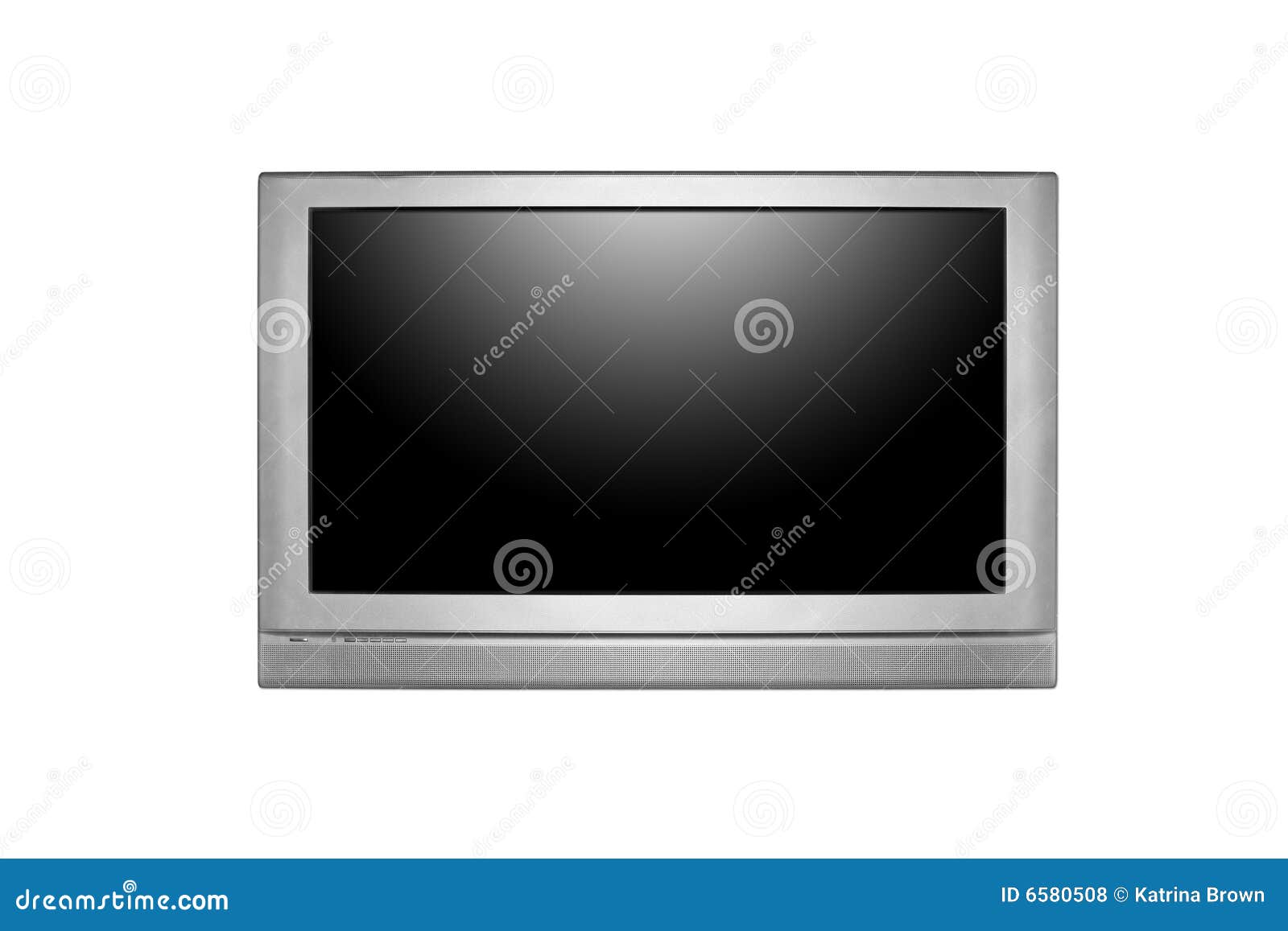 Huge LCD or Plasma TV Hanging on a Wall Stock Photo - Image of cable ...