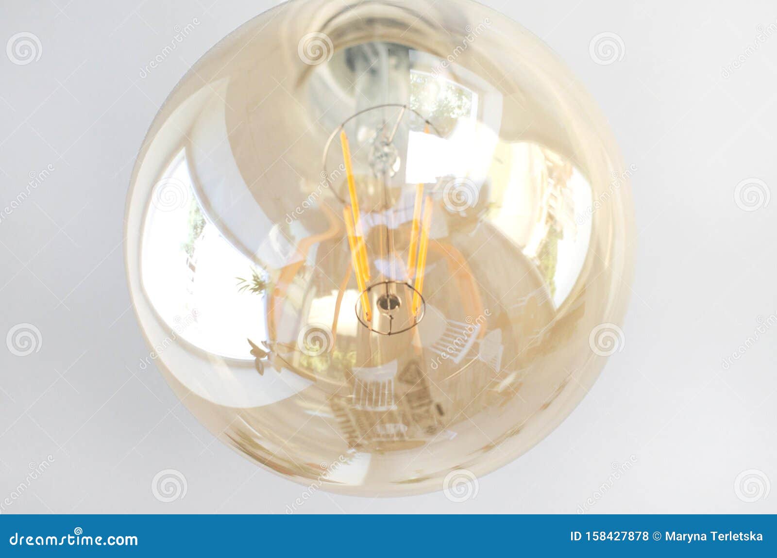 A Huge Light Bulb with Yellow Color Stock Photo - Image of events ...