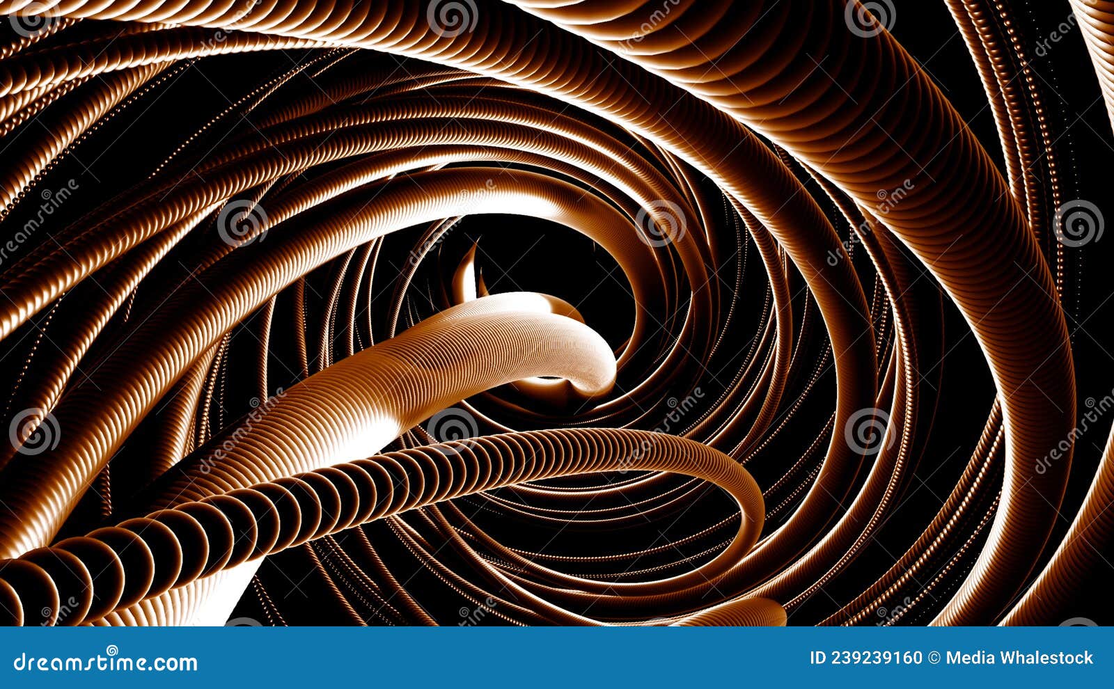 Huge Lines of Light from Rings in Abstraction . Design Stock ...