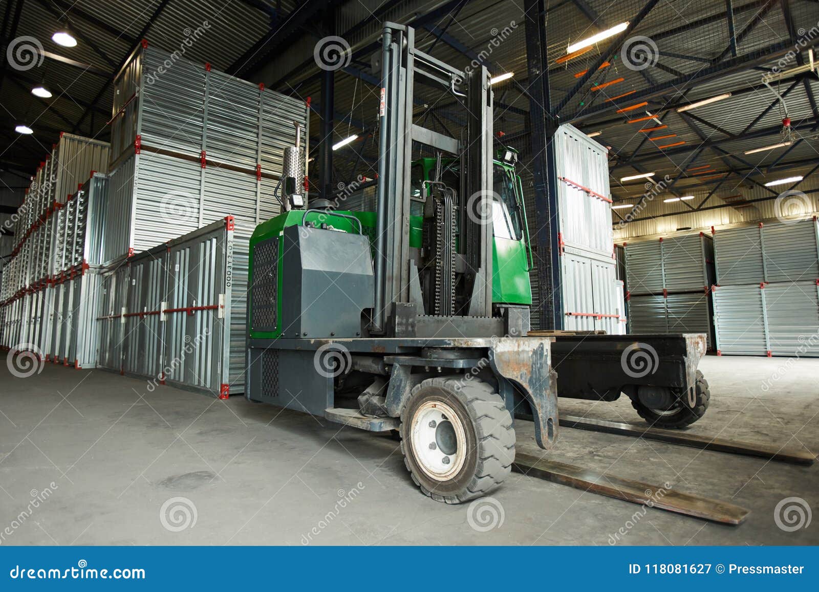 Machine for Carrying Containers Stock Image - Image of warehouse ...