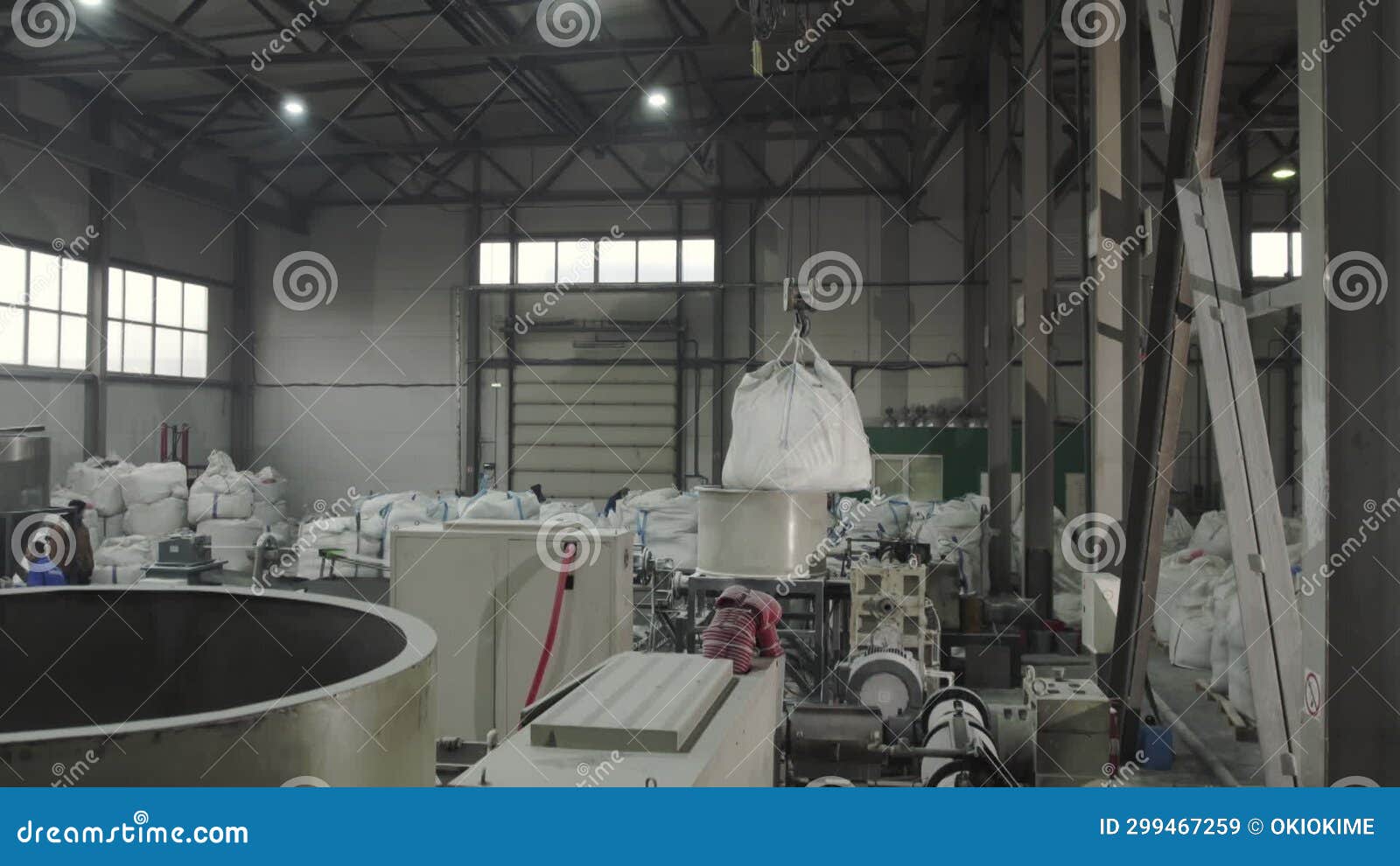 Huge Manufacturing Workshop for Production of Building Materials Stock ...