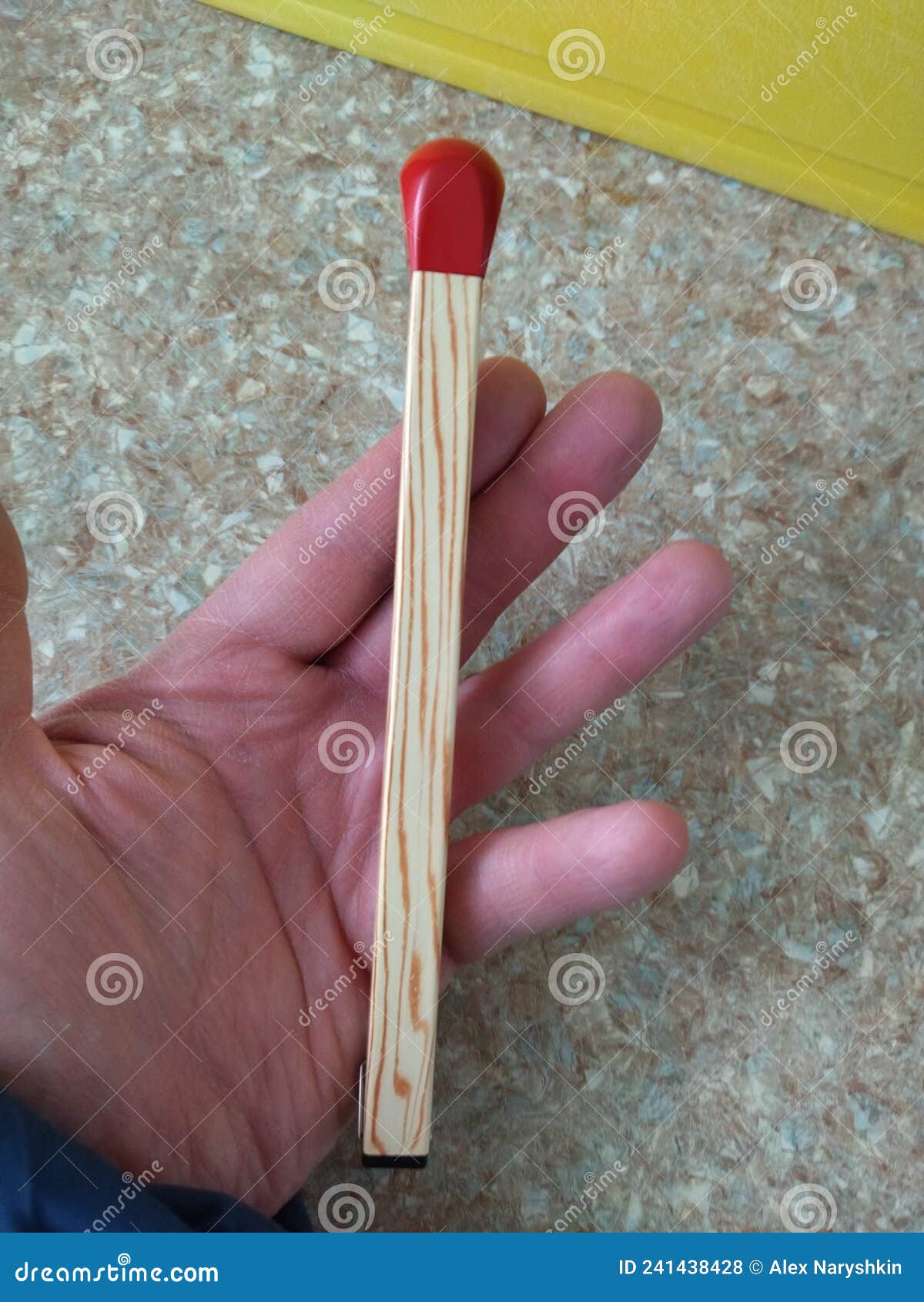 A huge match in hand stock photo. Image of produce, pattern - 241438428