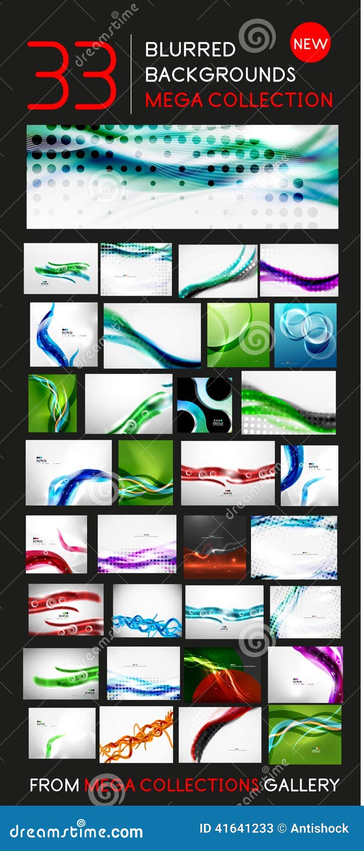 Huge Mega Collection of Blurred Backgrounds Stock Vector - Illustration of black, collection ...