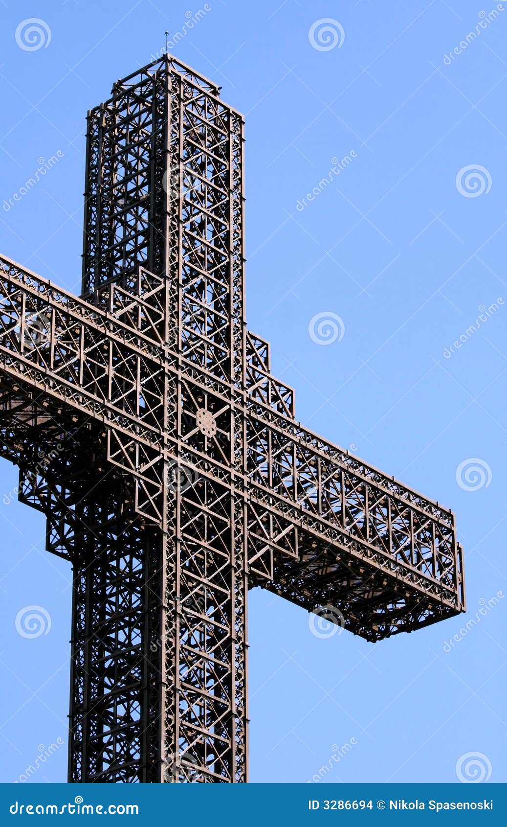 Huge metal cross stock photo. Image of pious, outdoor - 3286694