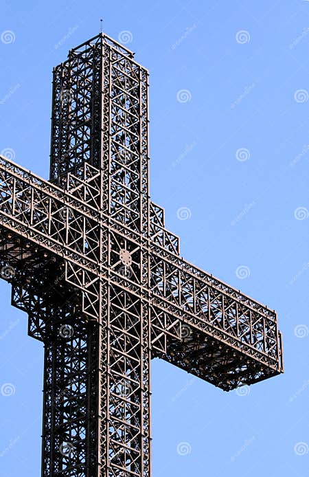 Huge metal cross stock photo. Image of pious, outdoor - 3286694