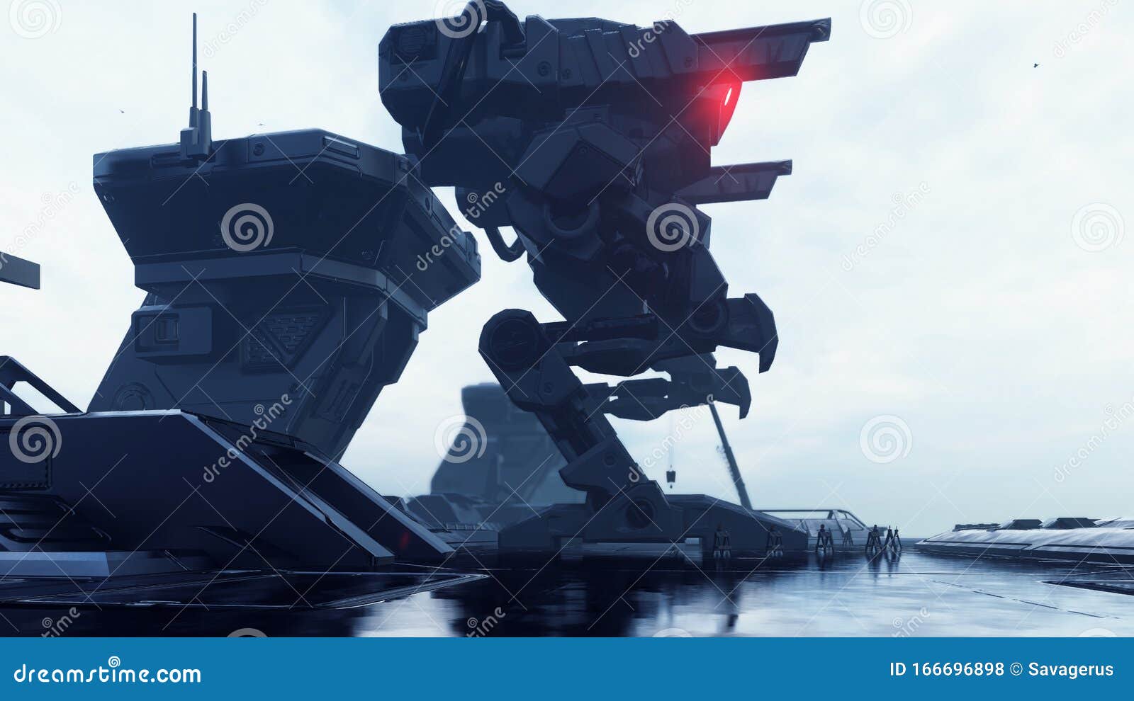 Futuristic Military Robot