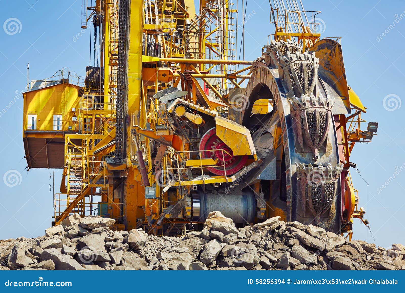 Huge mining machine stock photo. Image of energy, giant - 58256394
