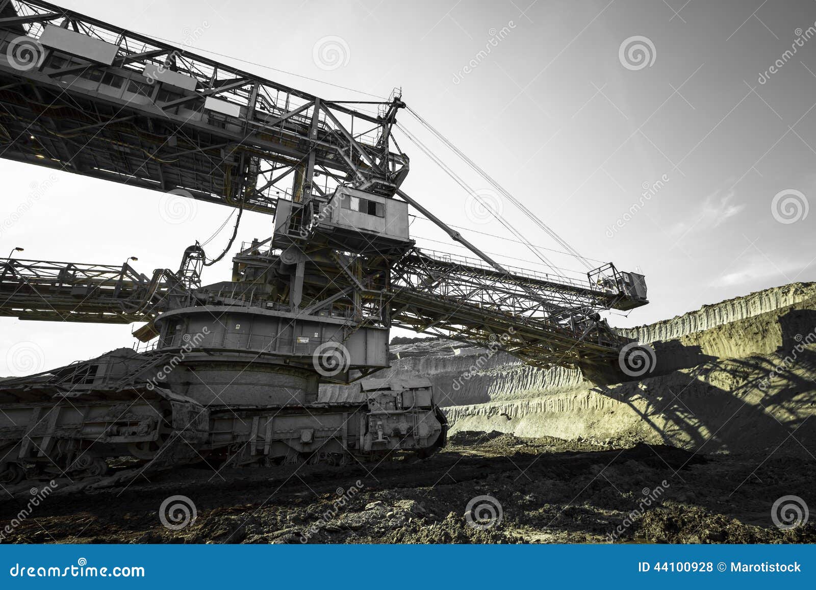 A huge mining machine stock photo. Image of loading, equipment - 44100928