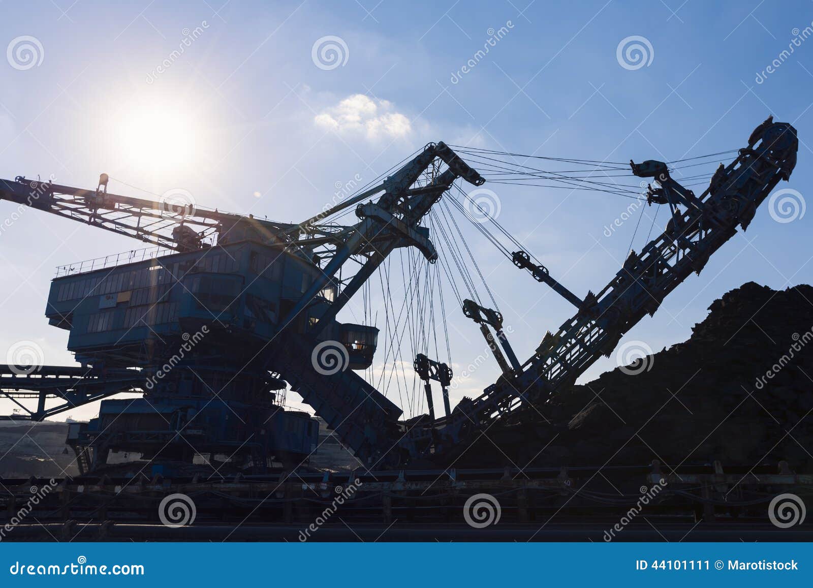 A huge mining machine stock image. Image of quarry, labor - 44101111