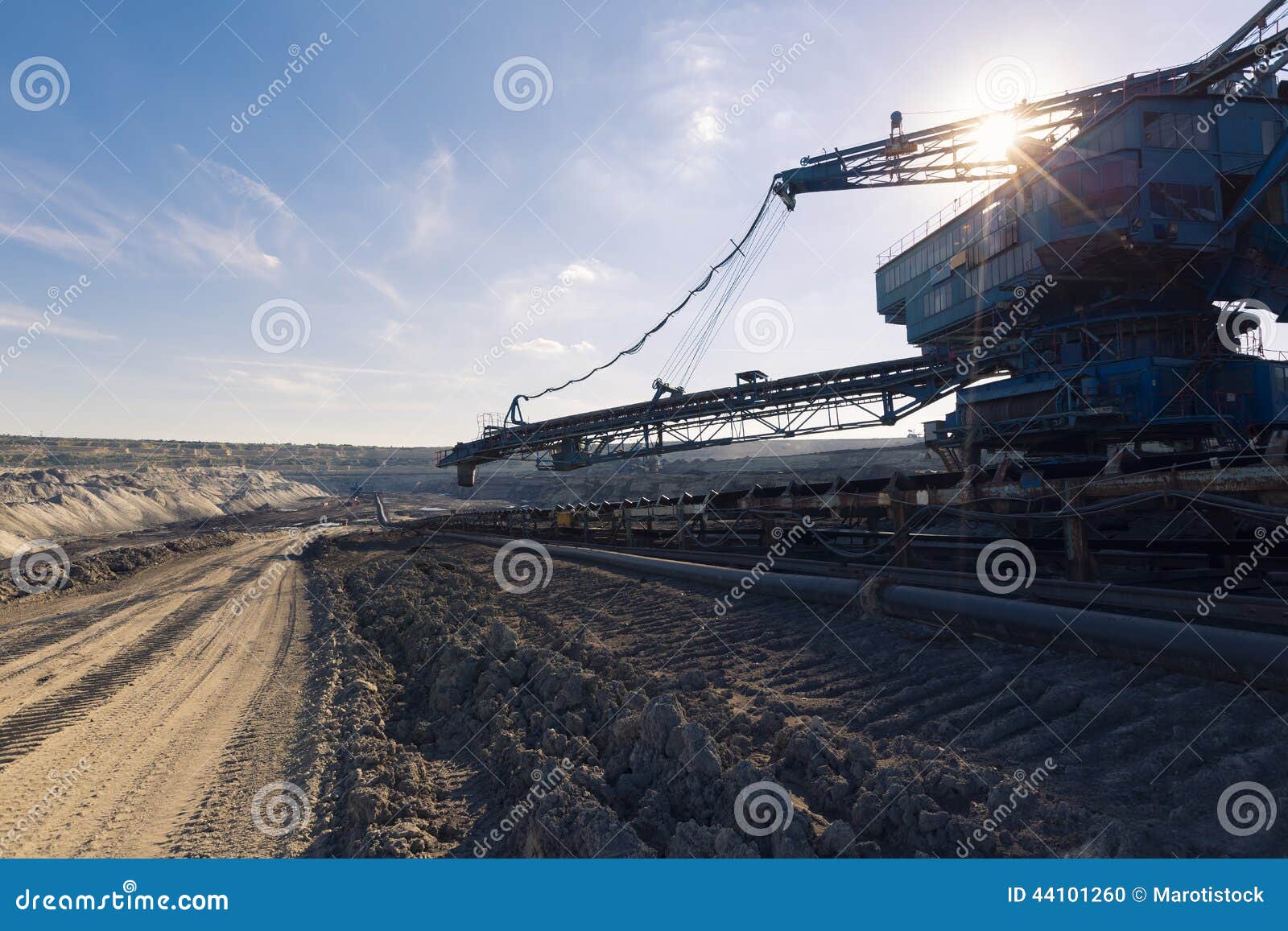 A huge mining machine stock photo. Image of industrial - 44101260
