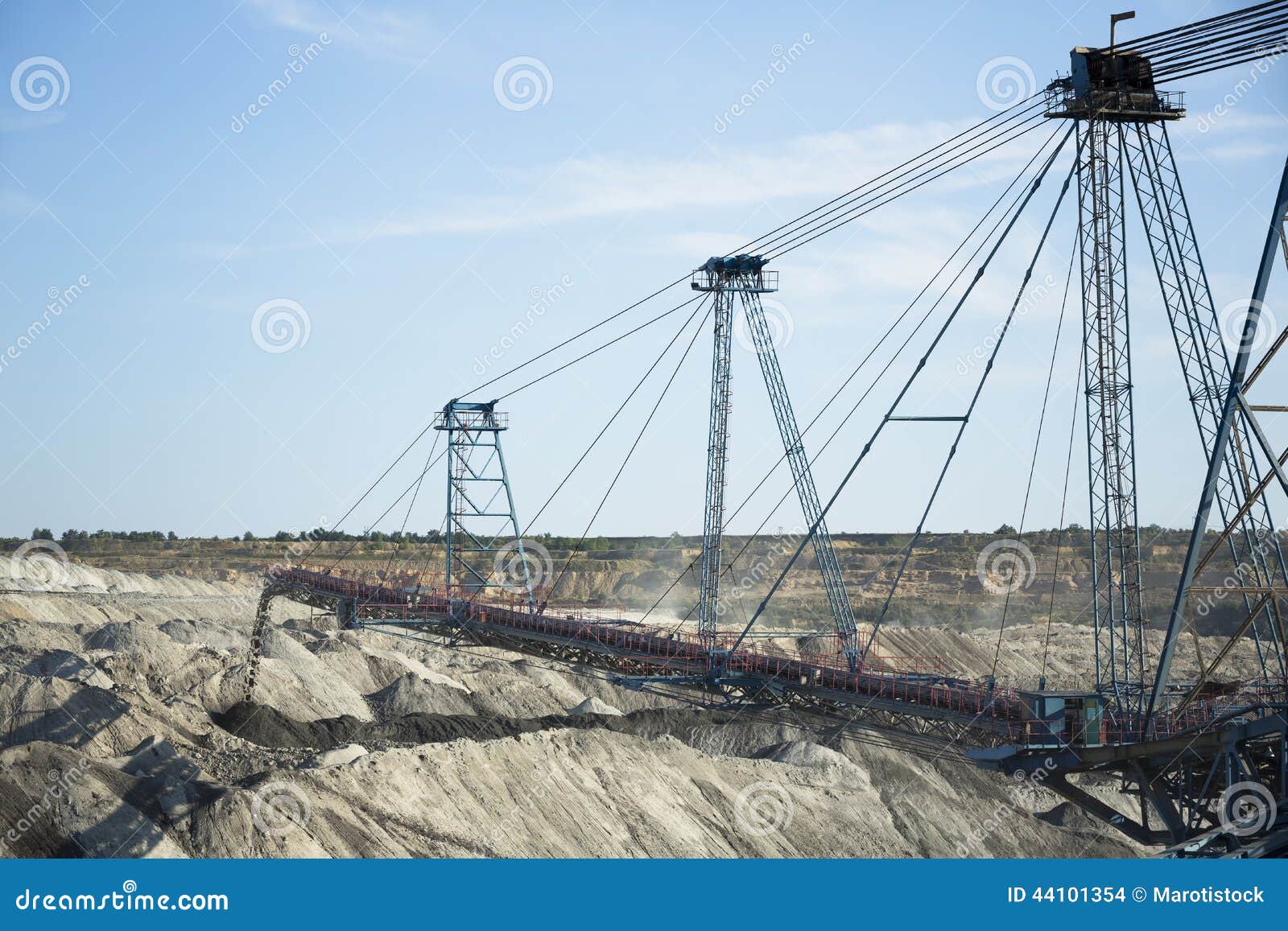 A huge mining machine stock photo. Image of business - 44101354