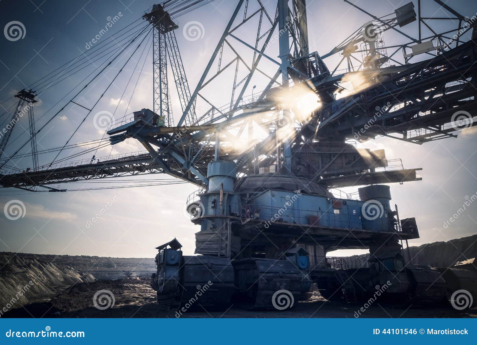 A huge mining machine stock photo. Image of digging, mining - 44101546