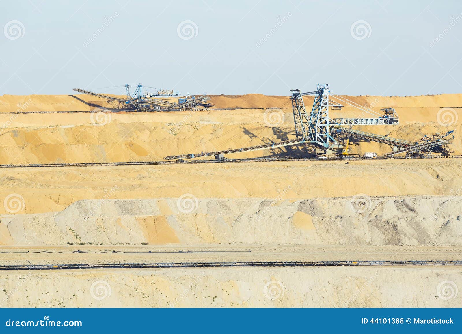 A huge mining machine stock photo. Image of excavator - 44101388