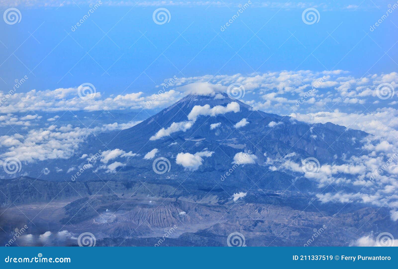 Huge Mountain in Java Island Indonesia Stock Image - Image of angle ...
