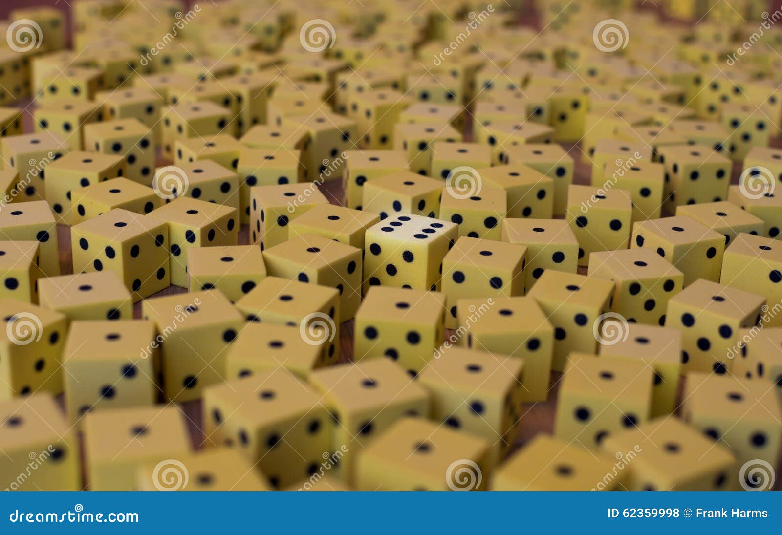 Huge number of yellow dice stock photo. Image of background - 62359998