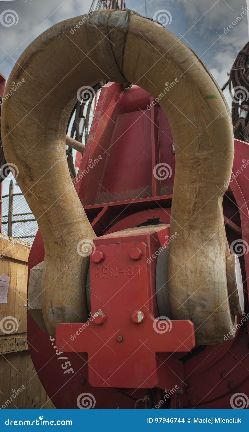 Huge offshore shackle stock photo. Image of marine, anchor - 97946744