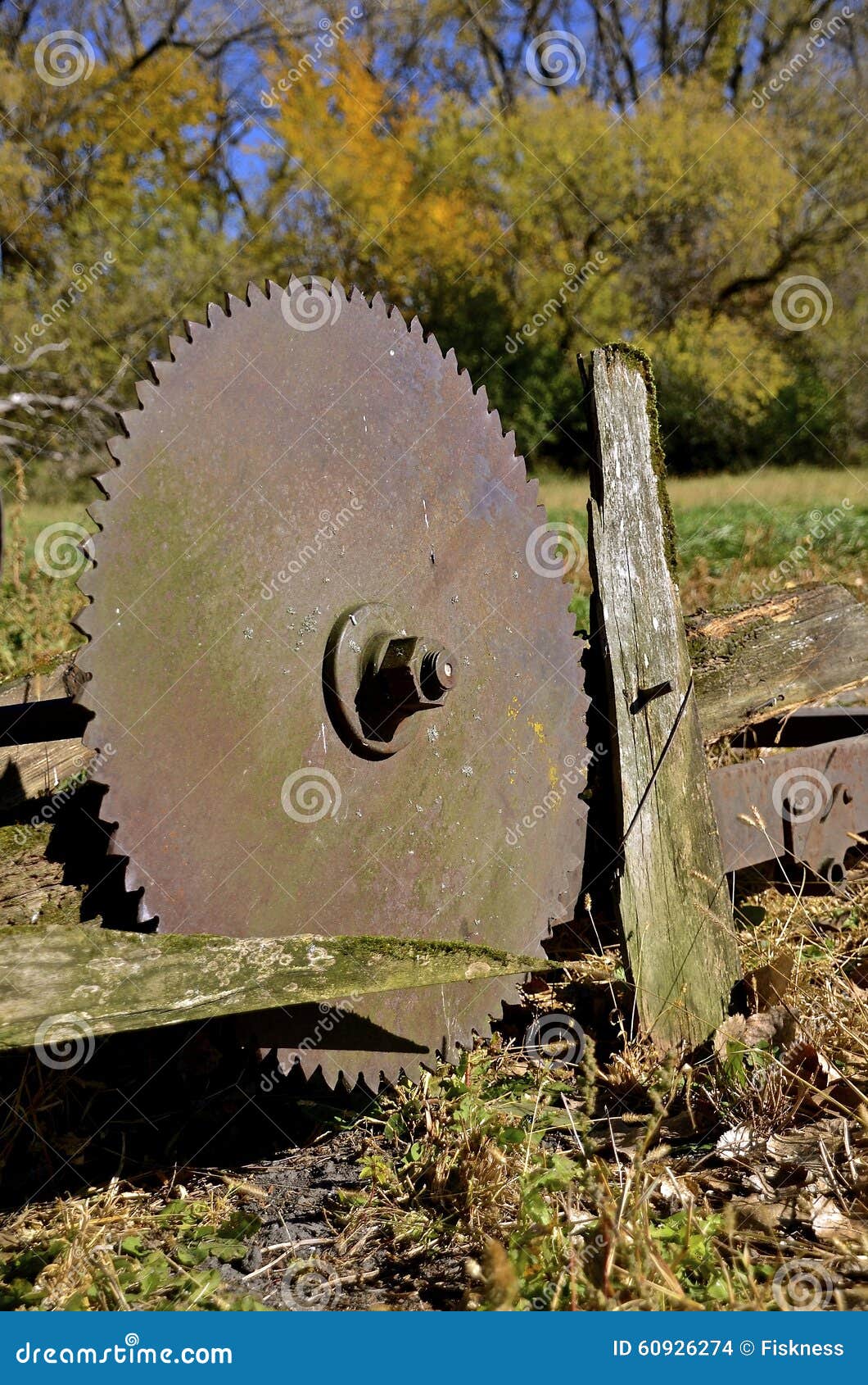 Huge Old Circular Saw Blade Stock Photo - Image of circular, cutting ...